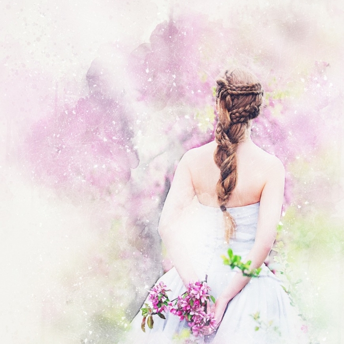 Beautiful Girl wedding design colorful Template | PosterMyWall