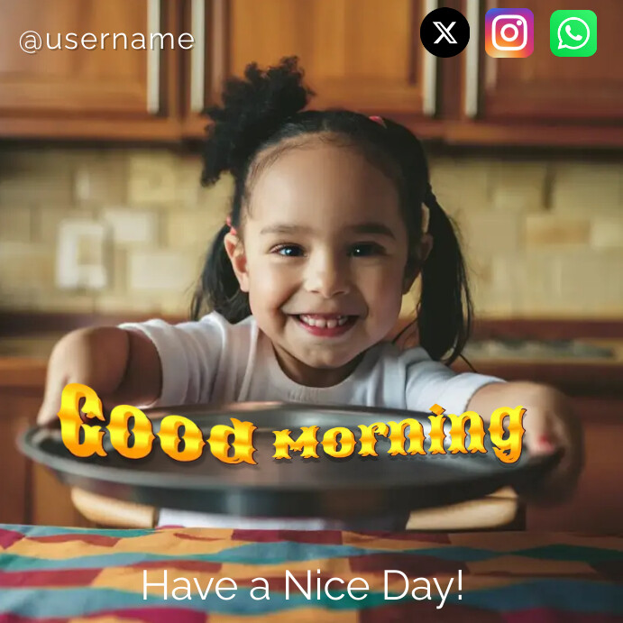 Beautiful Good Morning Design Template | PosterMyWall