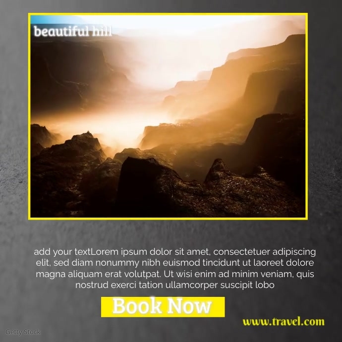 beautiful hill Template | PosterMyWall