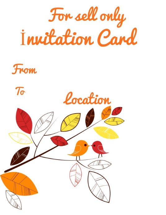 Beautiful İnvitation card for sell Template | PosterMyWall