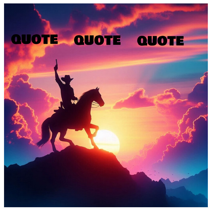 Copy of Beautiful images of a sunset Rider | PosterMyWall