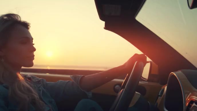 Copy of Beautiful lady drive the car | PosterMyWall