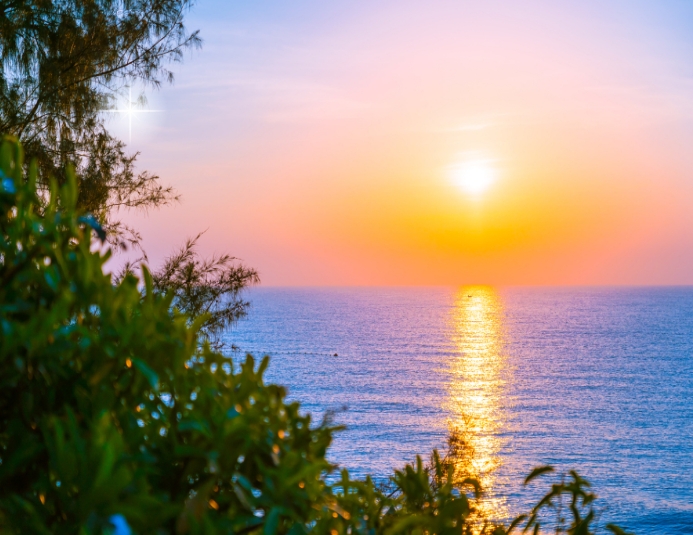Copy of Beautiful landscape sea ocean background | PosterMyWall