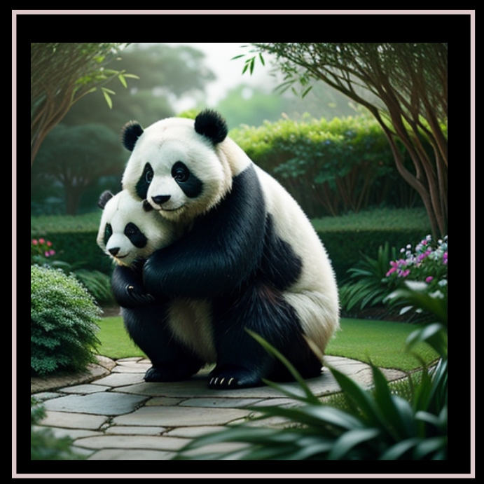 Beautiful Panda Template | PosterMyWall