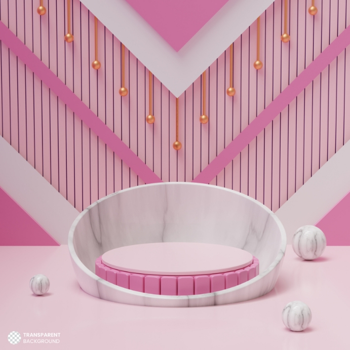 Beautiful pink podium background design Template | PosterMyWall