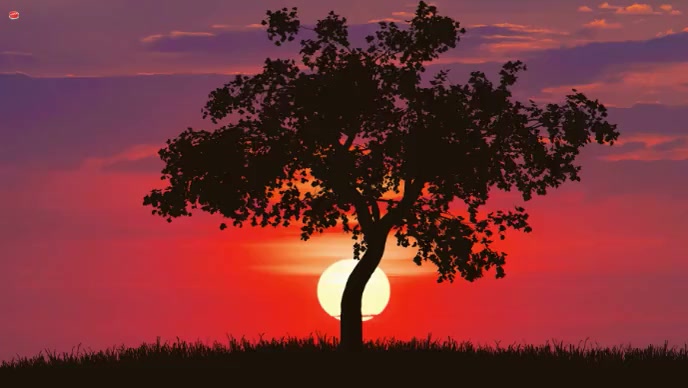 beautiful red sun set Template | PosterMyWall