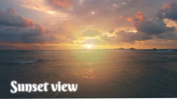 Beautiful Sunset view Template | PosterMyWall