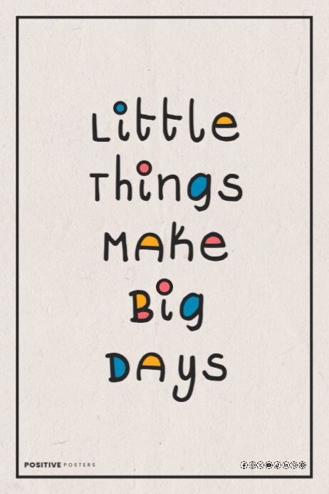 Beautiful Typographic Cute Decorative Motivational Quote Poster ...