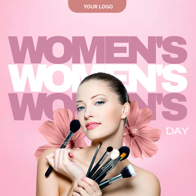 Beautiful woman with makeup women's day Template | PosterMyWall