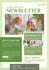 Beauty & Skincare Newsletter Template | PosterMyWall