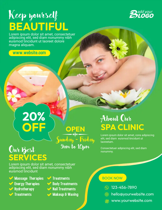Beauty & Spa Flyer Template | PosterMyWall