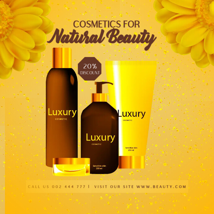 beauty and Cosmetics products template | PosterMyWall