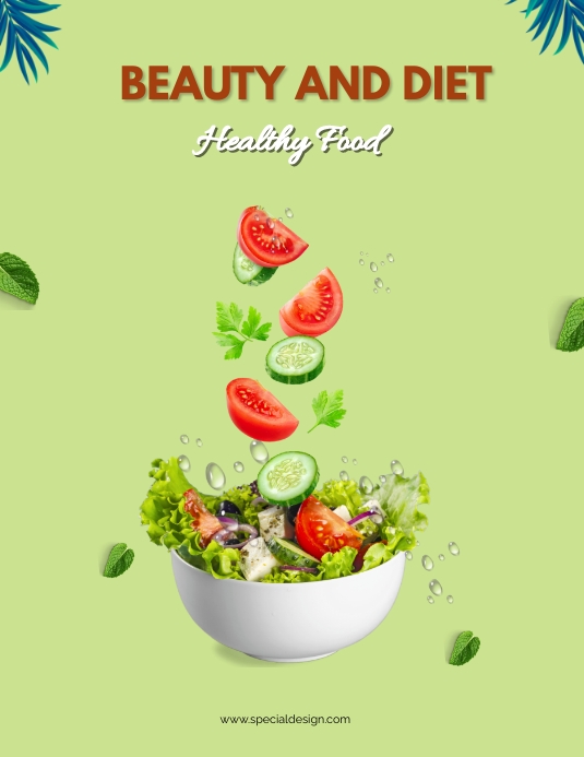Beauty and diet flyer Template | PosterMyWall