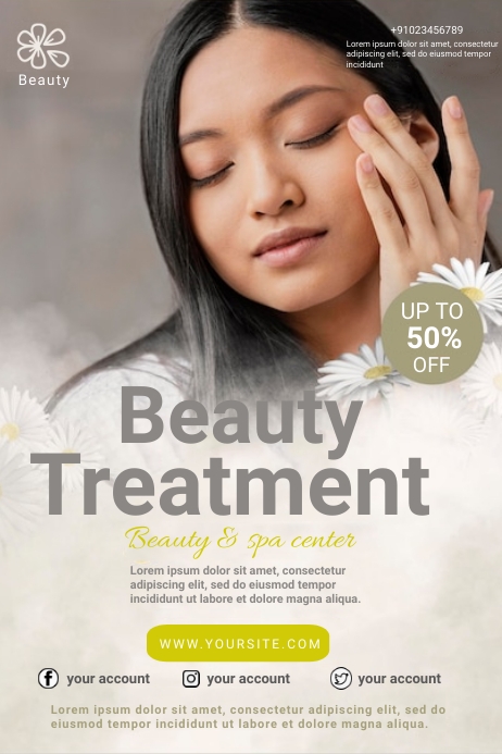 Copy of BEAUTY AND DIET POSTER TEMPLATE | PosterMyWall