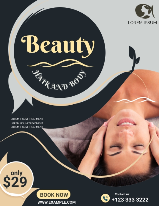 Beauty And Hair Salon Ads Template | PosterMyWall