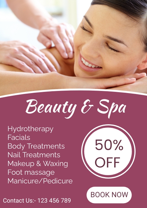Plantilla de Beauty and spa ad | PosterMyWall