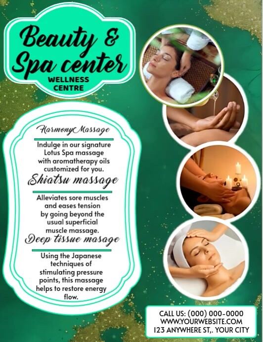 Beauty And Spa Center Discount Template | PosterMyWall