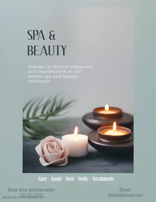 Copy of Minimalist Beauty and spa promo | PosterMyWall