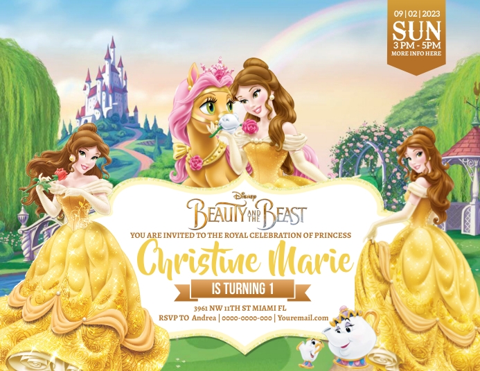 Copy of Beauty and the Beast | PosterMyWall