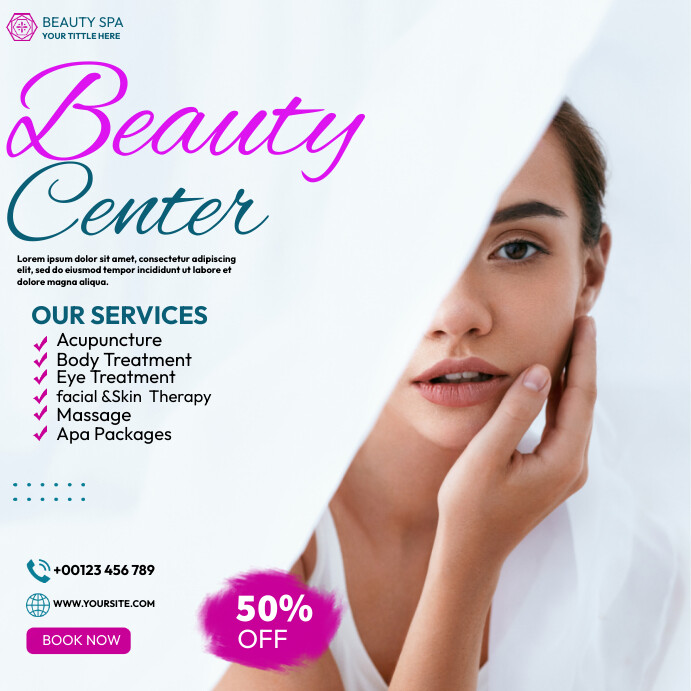 Plantilla de beauty care | PosterMyWall