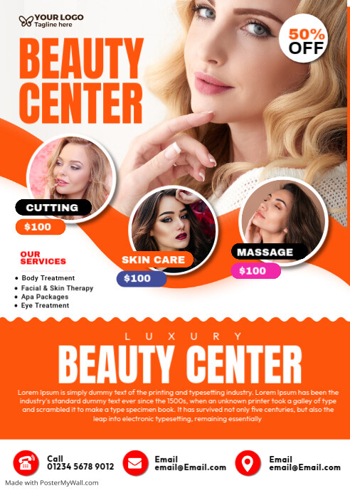 BEAUTY CENTER Template | PosterMyWall