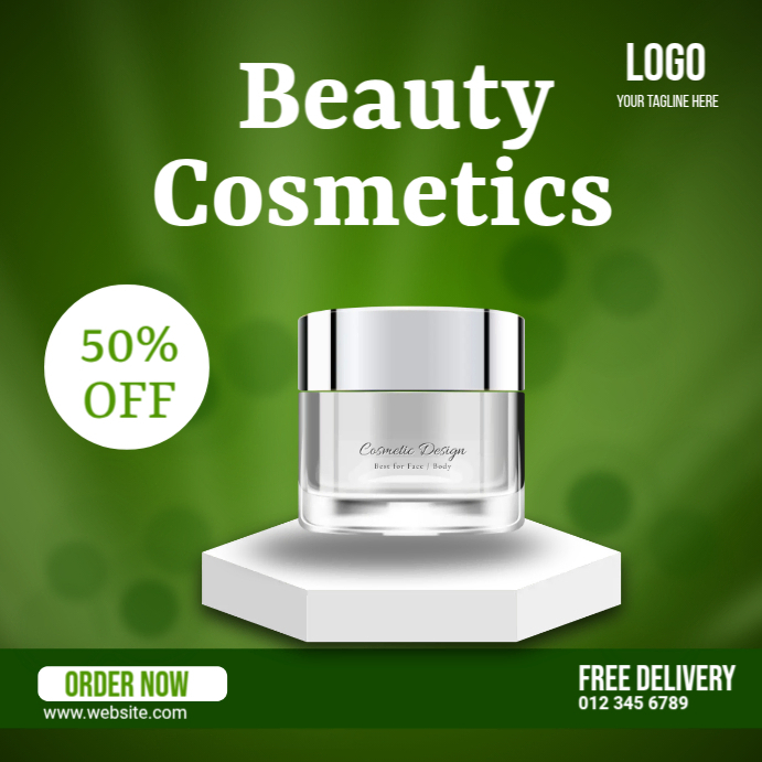 Copy of Beauty Cosmetic ADS | PosterMyWall