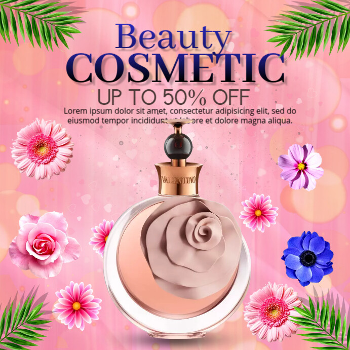 Beauty Cosmetics Template | PosterMyWall