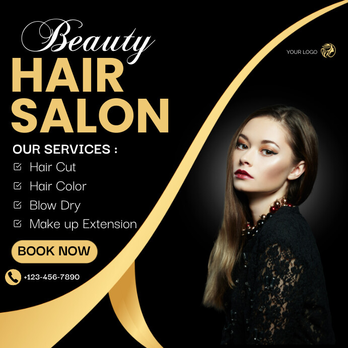 Beauty Hair Salon Template | PosterMyWall