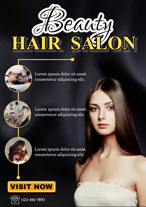 Plantilla de Beauty Hair Salon | PosterMyWall