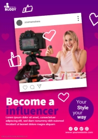 50+ beauty influencer ads Customizable Design Templates | PosterMyWall