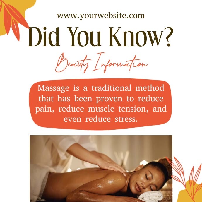 Plantilla de Beauty Information Facts | PosterMyWall