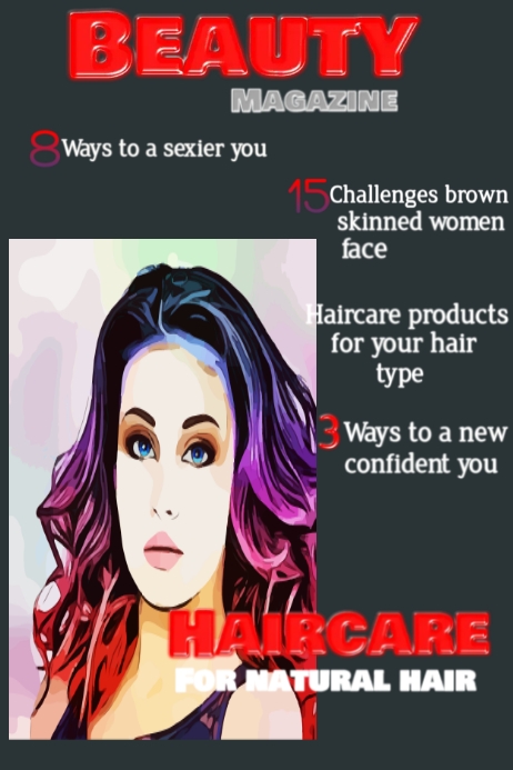 Beauty Magazine Template | PosterMyWall