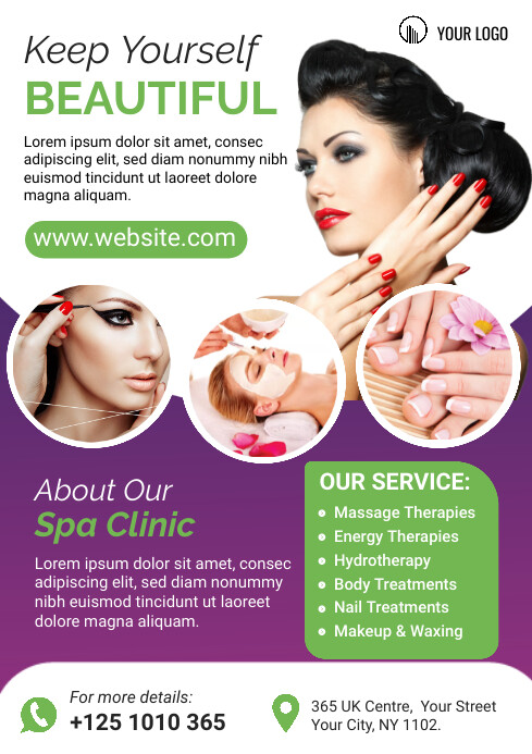 Beauty parlor ad Template | PosterMyWall