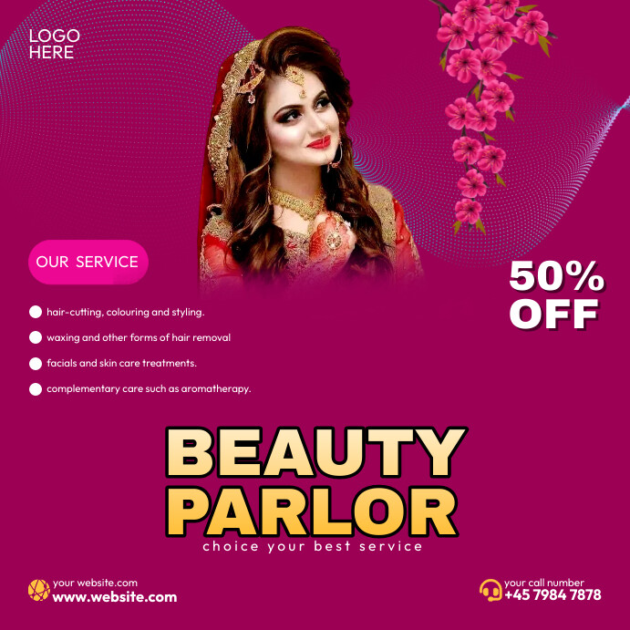 Plantilla de beauty parlor poster design | PosterMyWall