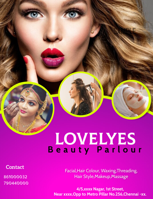 Beauty Parlour Template PosterMyWall Beauty Parlour Template PosterMyWall