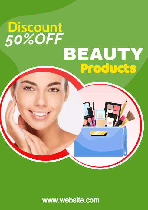 Beauty products A4 template | PosterMyWall
