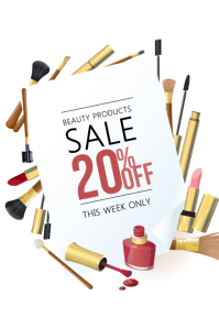 Cosmetic make up Sale flyer template | PosterMyWall