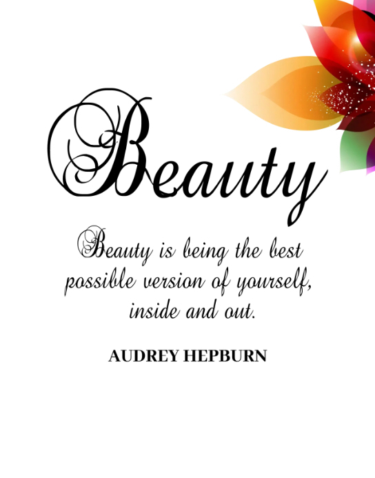 Beauty Quote Printable Template | PosterMyWall