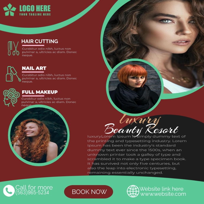 Beauty Resort Template | PosterMyWall