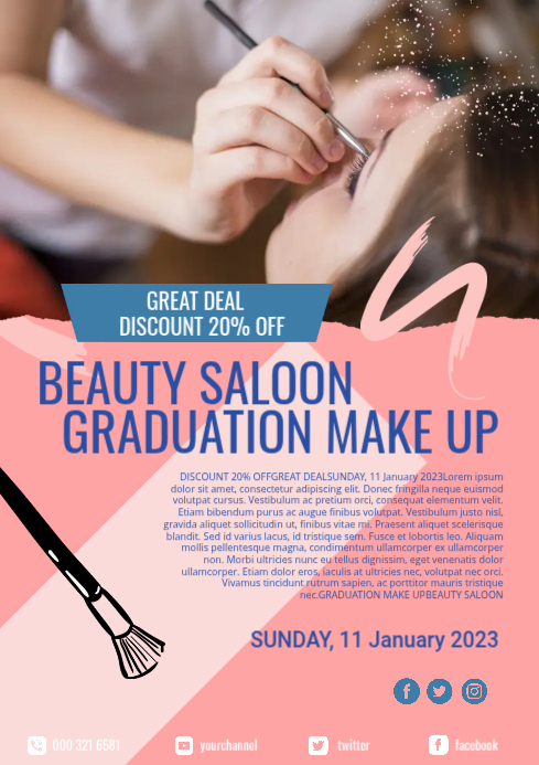 Beauty Salon Ads Template | PosterMyWall