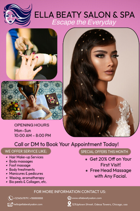 Copy of Beauty Salon an Spa Ad | PosterMyWall