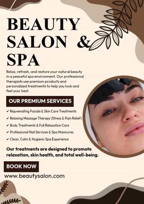 Beauty Salon and Spa Template | PosterMyWall