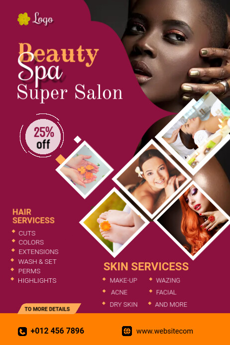 Beauty Salon Banner Template | PosterMyWall