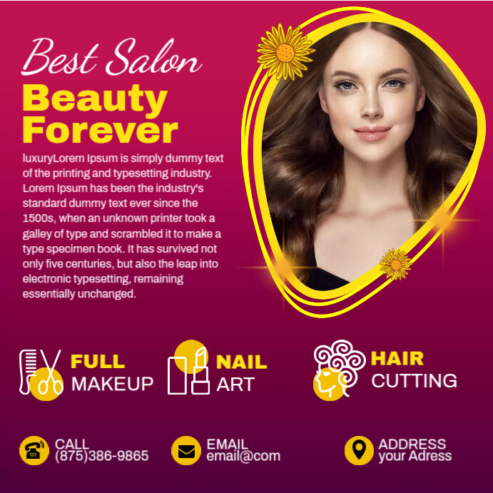 Plantilla de Beauty Salon | PosterMyWall