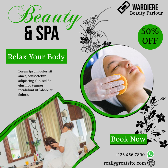 Beauty salon Instagram post Template | PosterMyWall
