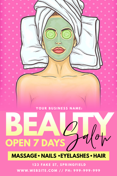 Beauty Salon Poster Template | PosterMyWall