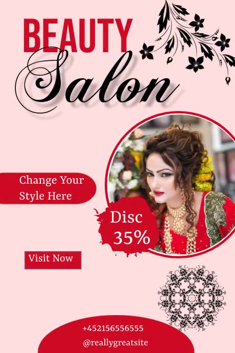 Beauty salon poster Template | PosterMyWall