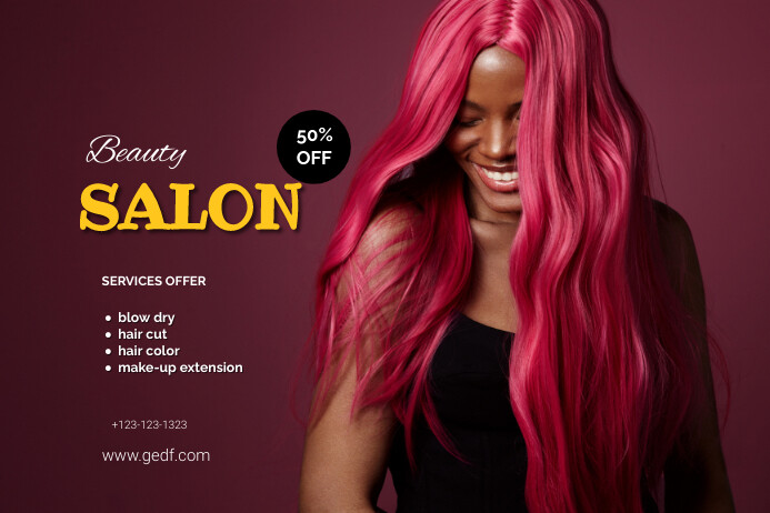 beauty salon poster Template | PosterMyWall