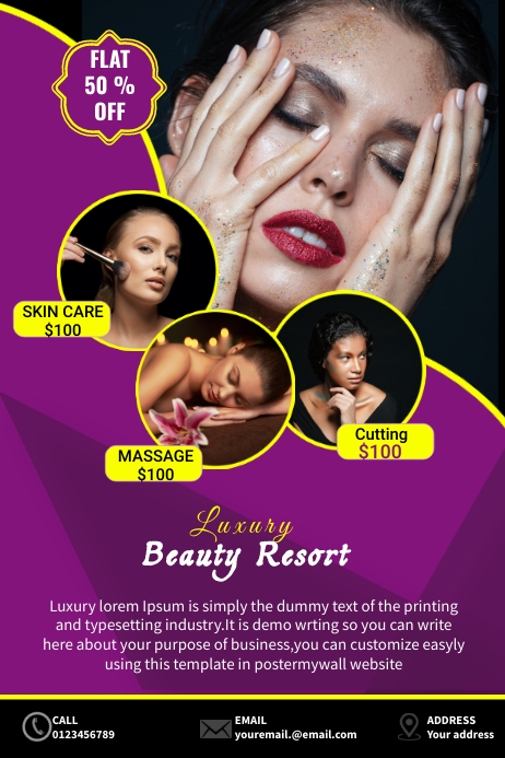Plantilla de Beauty Salon Poster template | PosterMyWall