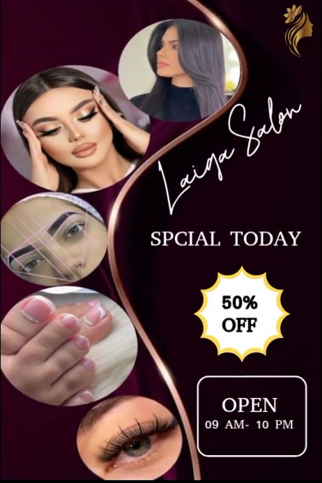 Beauty Salon Promotion Template | PosterMyWall